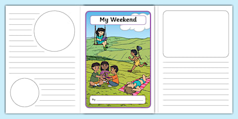 My Weekend Newspaper Writing Template