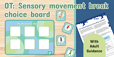 Sensory Activities - Calming Activity Choice Board