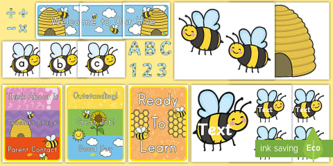 Busy Bee Editable Labels