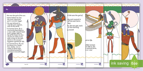 Egyptian Goddess: Isis Fact File Template
