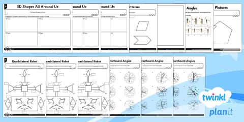 Year 5 Geometry Maths Mats