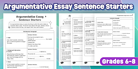 Writing: The Argumentative Essay