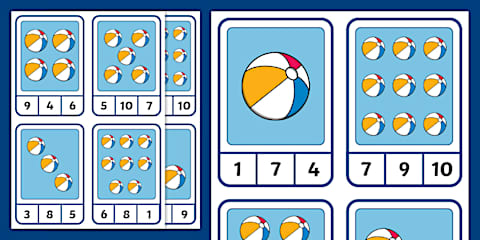 Beach Ball Clip Art Cut-Outs