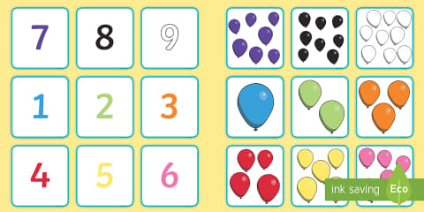 Numbers 1-10 Match Activity