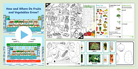 Fruits and Vegetables Crossword