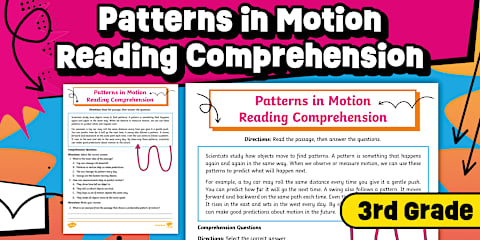 Third Grade Patterns in Motion Lesson Pack