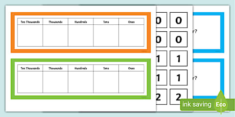 Place Value 5- and 6-Digits Go Fish Style Activity