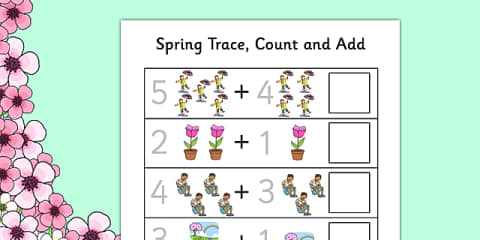 Robin Hood Trace, Count and Add Worksheet / Worksheet - robin, hood ...