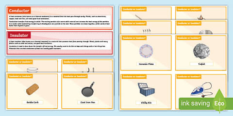 Electrical Conductors and Insulators Circles Booklet