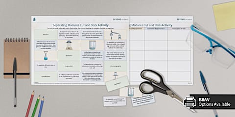 Pure Substances and Mixtures Worksheet