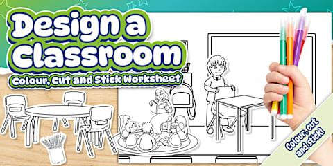 Kindergarten Classroom Objects: Counting to 20 Worksheet