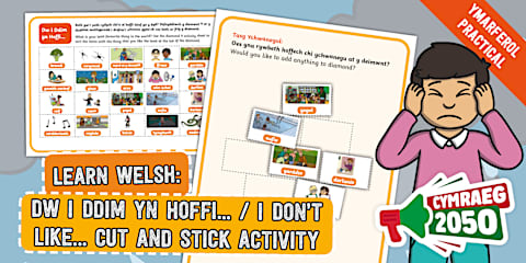 Learn Welsh: Templed Comic Gwelais i – Cyfuno Brawddegau / Gwelais i ...