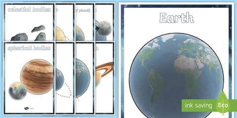 Year 5 Science Earth and Space Word Cards