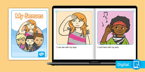 Kindergarten My Five Senses Activity Booklet