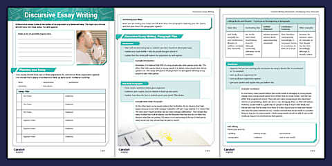 Discursive Writing Walkthrough Worksheet