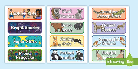 Group tray labels Tray Labels