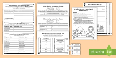 A WHITE BUS Conjunctions and Adverbials for Cohesion Display Poster