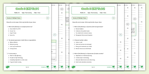 Grade 8 EMS Worksheet: The Accounting Cycle