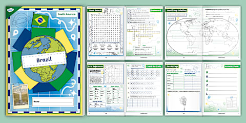 Brazil Map Labelling Activity