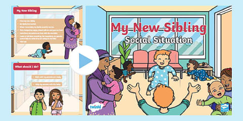 Preparing For a New Baby Brother or Sister - Story Flashcards