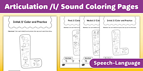 Articulation Multisyllabic Medial /l/ Phrases and Sentences Flash Cards ...