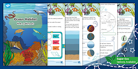 Living Things and their Habitats Ocean Flap Book