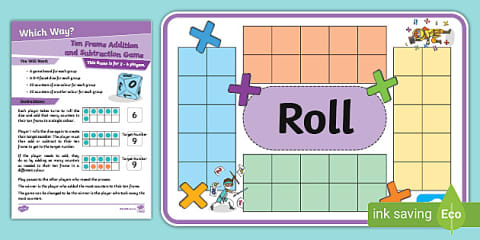 Roll and Draw Ten Frames