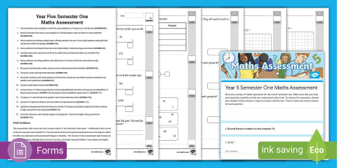 Australian Curriculum Year 5 Mathematics Assessment Tracker