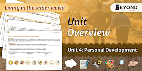 Year 7 Unit 4: Personal Development Project-Based Learning Worksheet