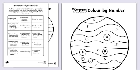 Moon Colour By Number Quiz