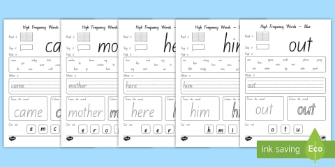 Heart Sight Words Activity Booklet