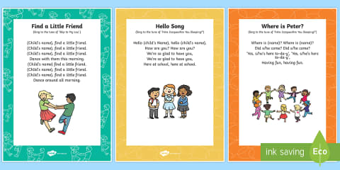 Positional Language Songs and Rhymes Resource Pack