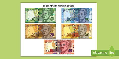 SA Money - Notes Recognition Worksheet