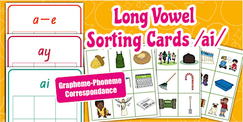 Long Vowel Peg Cards
