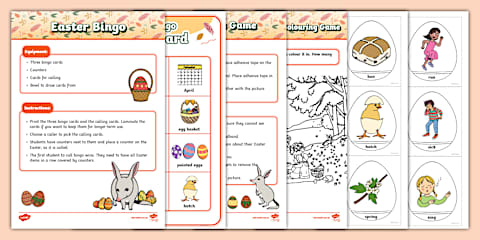 Easter Word Sorting Worksheet