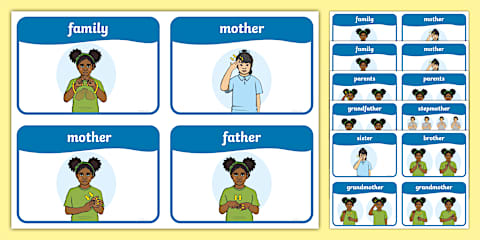 Auslan Family Interactive Matching Activity