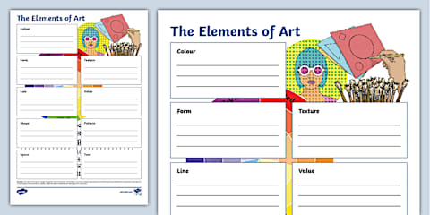 Draw the Elements of Art Activity Sheet