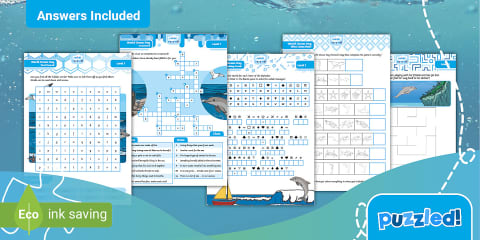 World Oceans Day Puzzle Worksheet