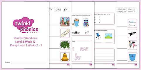 Twinkl Phonics 'Revision Week 4 -6' - Level 3 Week 11 Workbook