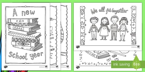 Friendship Colouring Pages