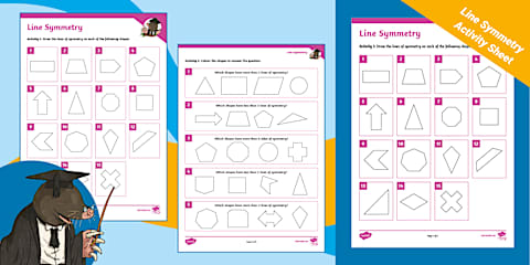 Describing and Classifying 2D Shapes Activity Sheet