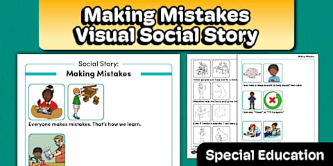 Interrupting Social Story Booklet for Special Education