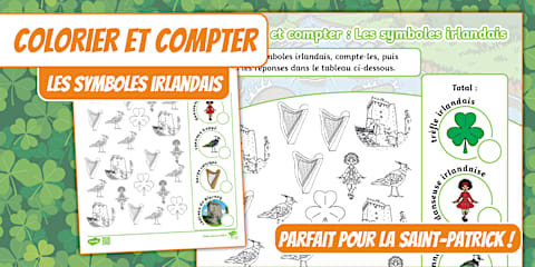Colorier et compter : Les chevaux