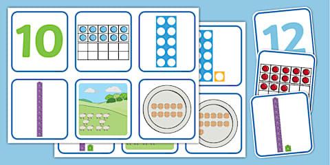 Representing Numbers 10-13 Activity