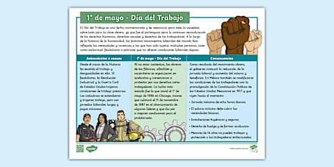 Minilibro: Día Internacional del Trabajo