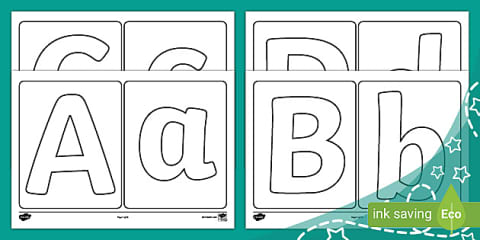 Blank Alphabet Letter Templates