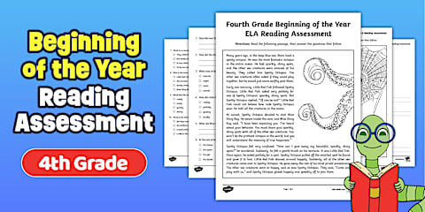 First Grade Beginning of the Year ELA Reading Assessment