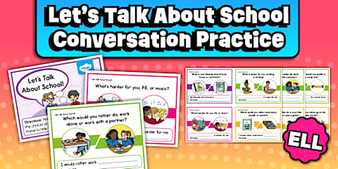 Speaking Practice | Let's Talk About Summer Cards for ELL