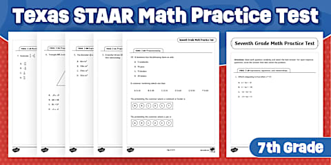 Seventh Grade Math Mini Assessments Skills Review