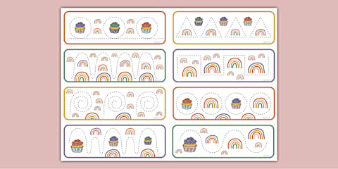 Muted Rainbow Classroom Display Posters